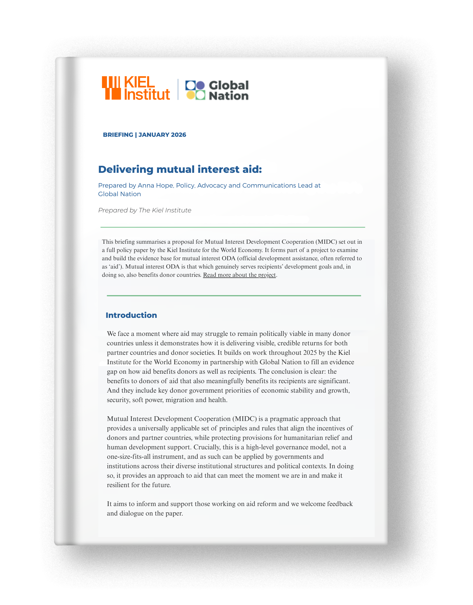 Delivering mutual interest aid: Aligning incentives in a fragmenting ...